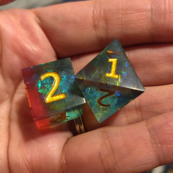 Demon's Blood DND D6, D20 Dice, Red Sharp Edge D&D Dice Set, Dungeons ...