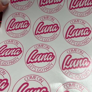 CUSTOM Lip Balm Sticker Labels, Party Favor Lip Balm Labels, Chapstick ...