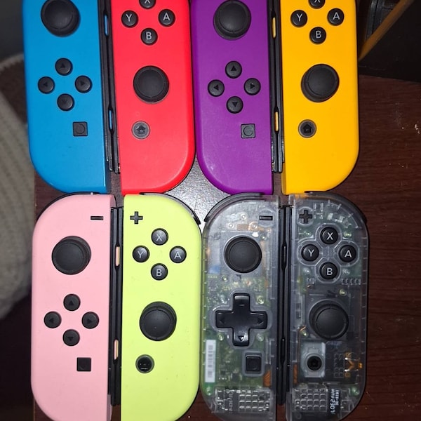 New Custom Nintendo Switch White D-pad Joy-con Controller - Etsy