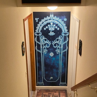 Magic Gates Peel & Stick Door Mural Fantasy Wrap Removable Cling ...