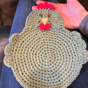 Crochet Pattern for the Swanky Chicken Trivet Potholder PDF - Etsy