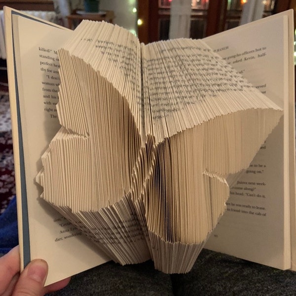 BUTTERFLY Book Folding Pattern — 225 Folds (450 Numbered Pages). PDF ...