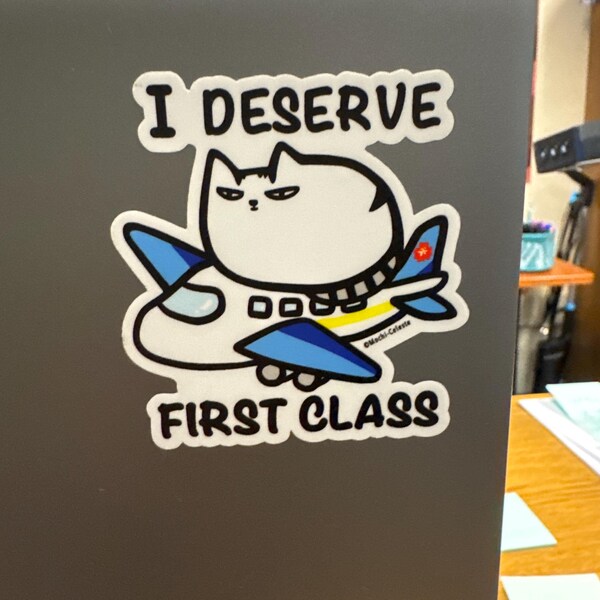 You EXIST to Feed Me - Mochi-celeste Cat Sticker - Etsy