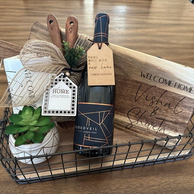 Housewarming Gift Basket Real Estate Closing Gift Basket - Etsy