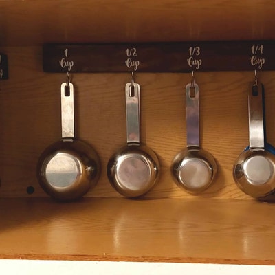 Measuring Cup Holder, Organizer, Kitchen Storage, Farmhouse, Décor ...