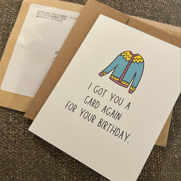 Funny Birthday Cards, Introvert Birthday Card, Best Friend Birthday ...