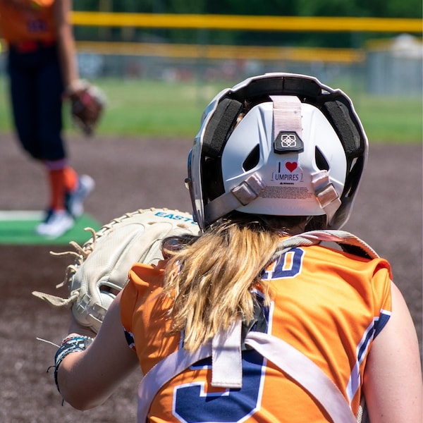 I Love Umpires Sticker, Catcher's Mask, Helmet Sticker, Umpire Sticker ...