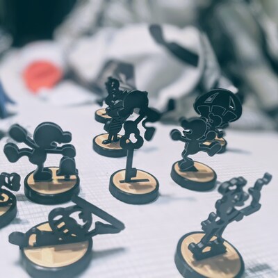 Game & Watch Amiibo Bases - Etsy