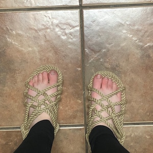 6 Strap Rope Sandal Women's - Etsy