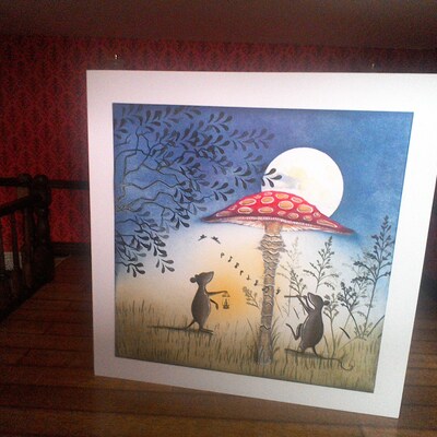 Mouse Birthday Card Magical Mouse Card Blank Mouse Card - Etsy