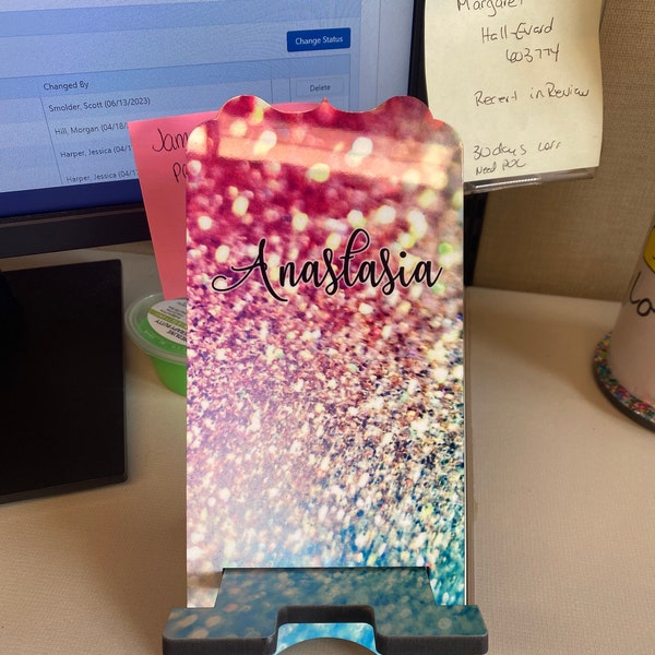 Custom Phone Stand Glitter Ombre Bright C100 - Etsy