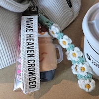 Make Heaven Crowded Keychain, Christian Key Fob, Jesus Keychain ...