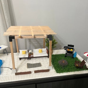 1:12 Scale Lumber 2x8 dozen Miniature Woodworking Gift for Men Gift for ...