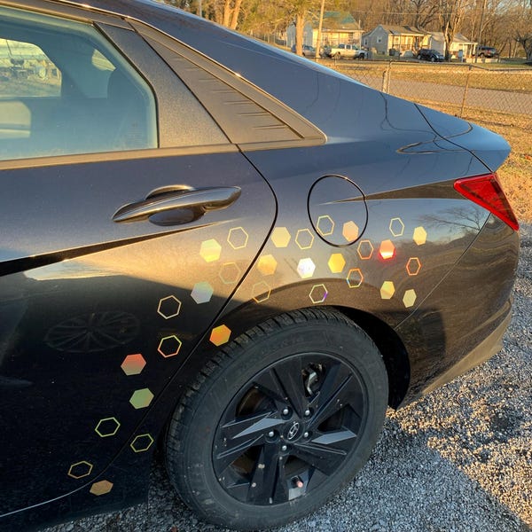 Hexagon / Honeycomb JDM Car Decal Sticker 4.5 Inch / Hex Side Vehicle ...