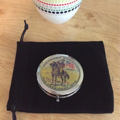 Victorian Cat Lady Compact Mirror Altered Art Anthropomorphic Animal ...