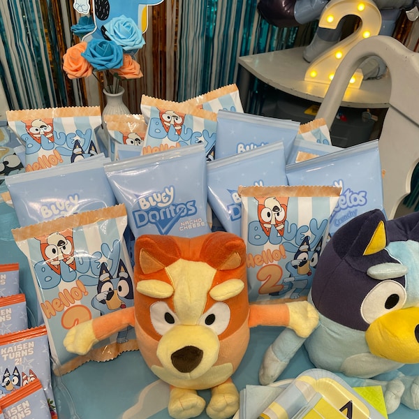 Bluey Chip Bags Bluey Birthday Chips, Bluey Party Favor Bags Birthday ...
