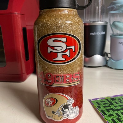 San Francisco 49ers Glitter Tumbler CUSTOMIZABLE - Etsy