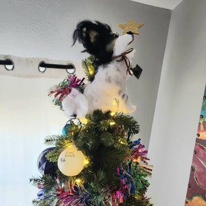 Pug Dog Christmas Tree Topper // Dog Tree Topper // Pug Holiday Decor ...