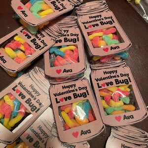 Love Bug Valentine Cards for Kids, PRINTABLE Classroom Valentines ...