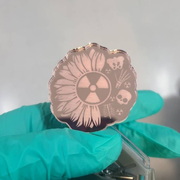 Radiation Symbol Mandala Glossy Sticker, Rad Tech, Radiologic ...