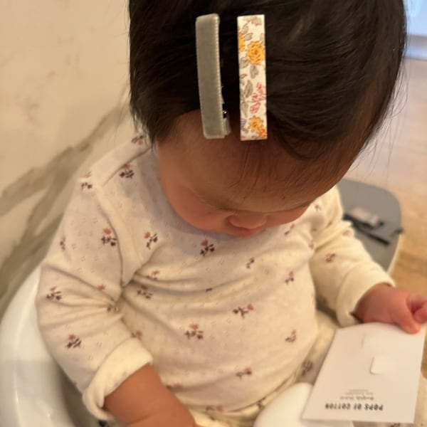 Mini Liberty Clips Bundle Pack of 10 Hair Clips Fully Lined Toddler ...