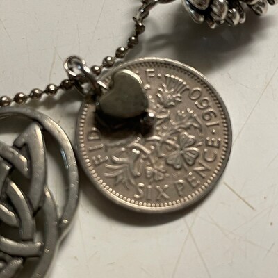 Farthing Bird Necklace, UK Farthing Bird Coin Charm Pendant, British ...