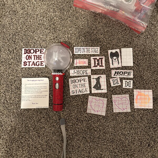 Jhope "hope on the Stage" Stickers/army Bomb Decals - Etsy