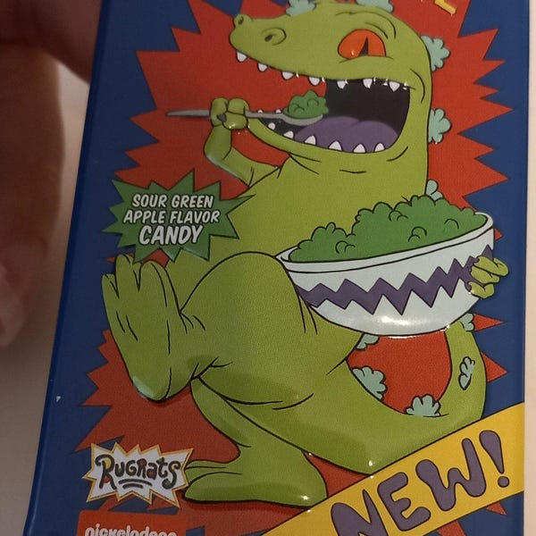 Rugrats Reptar Cereal Candy Tin by Boston America USA Import 34g Sour ...