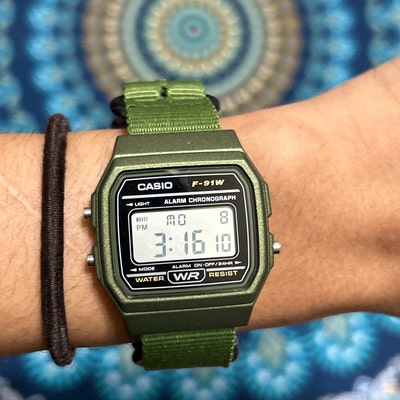 Custom Silver Casio World Time Watch With Color Screen Mod pick Your ...