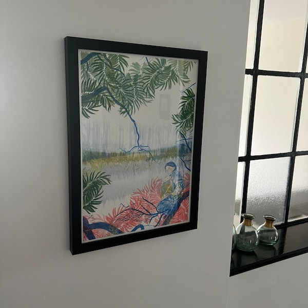 Her Favourite Chair, A2 Screenprint, Dog Illustration - Etsy