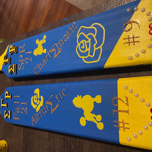 Greek Crown Paddle Sorority Fraternity Pledge Big Sis Brother College ...