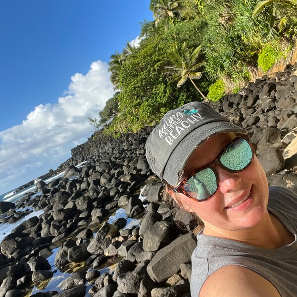 Feeling a Little Beachy Hat | Distressed Baseball Cap OR Ponytail Hat ...