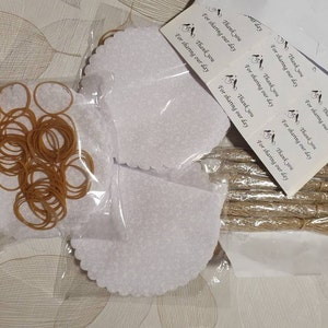 100 X Fabric Jam Jar Tops Wedding Jam Covers 3 Sizes Avalible - Etsy