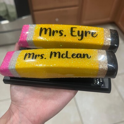 Personalized Staplerteacher Staplerpencil Staplerglitter Staplercute ...