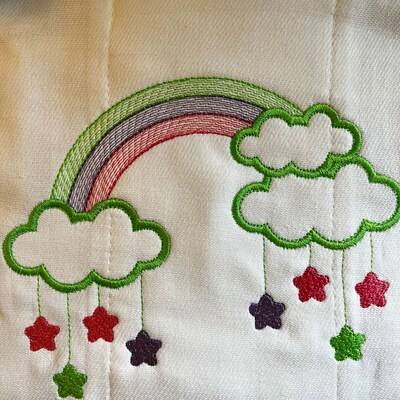 Cloud Embroidery Design Rainbow Embroidery Designs Machine Embroidery ...