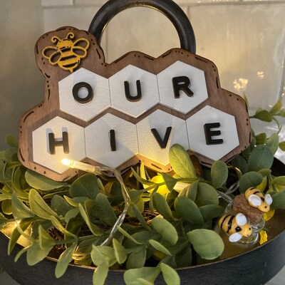 Personalized Mini Serving Tray Sign Tiered Tray Decor Bundle - Etsy