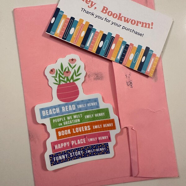 Hockey Romance Book Stack Sticker, Bookish Sticker, Kindle Decal, Gifts ...