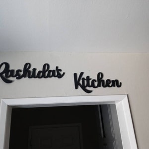 Custom Kitchen Sign. Personalized Kitchen Sign. Wood Word | Etsy