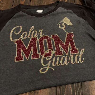 Colorguard MOM SVG/PNG Glitter and Without Glitter - Etsy