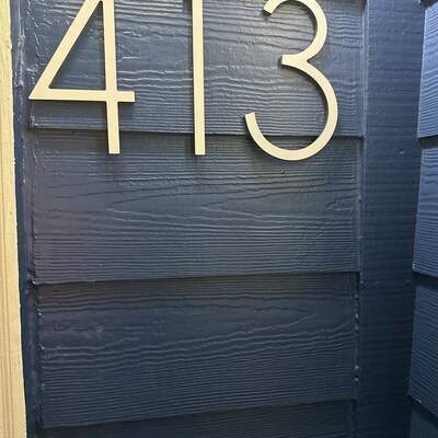 THIN MODERN White House Numbers for Large Address Numbers - Etsy