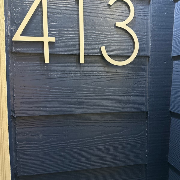THIN MODERN White House Numbers for Large Address Numbers - Etsy