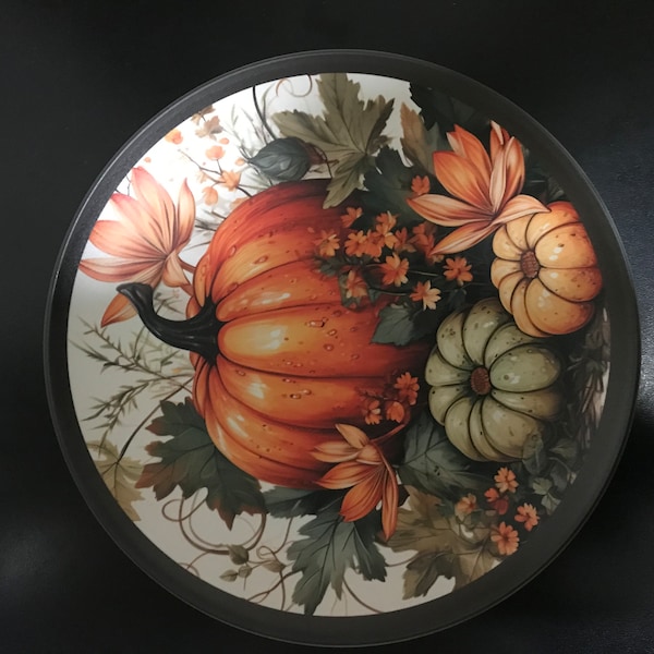 Pumpkin Plates, Fall Dinnerware, Thanksgiving Table Decor, Fall Decor ...