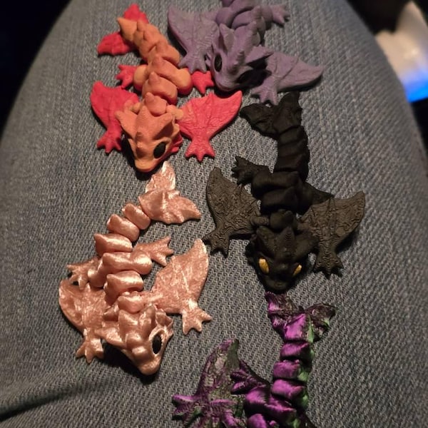 3D Printed Marine Animal Toy Bundle, Colorful Fidget and Sensory Aids ...