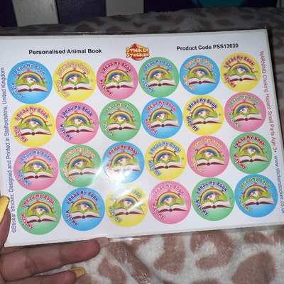 144 Personalised Well Done Star 30mm Reward Stickers for Teachers ...