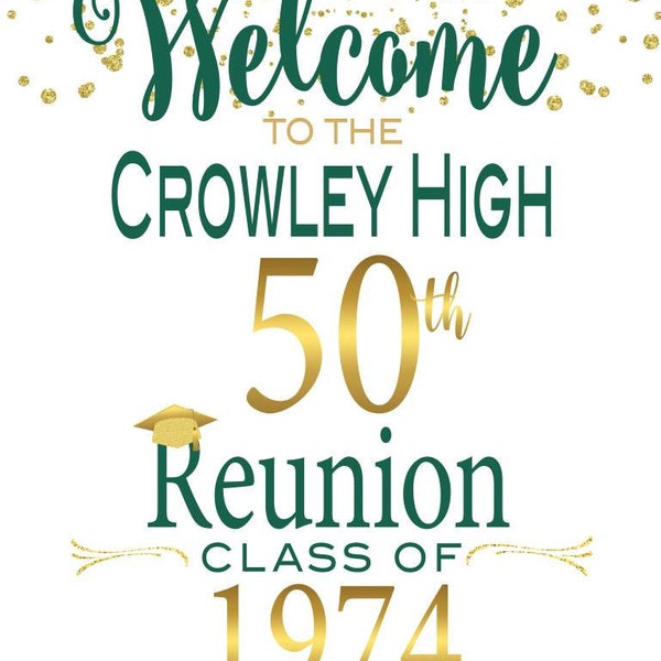 Class Reunion Welcome Backdrop Banner Print-ready File Class of ...