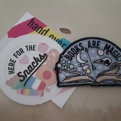 Books Are Magic Iron on Patch Embroidered Patch Book Gifts - Etsy