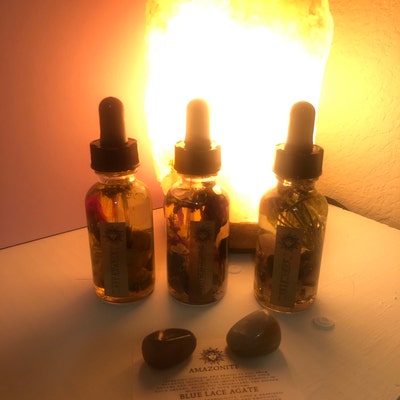 Self Love Botanical Crystal Infused Oil Intention Oil, Self Care, Body ...