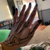 Coco Skeleton Hands Temporary Tattoos for Cosplay. Skull - Etsy
