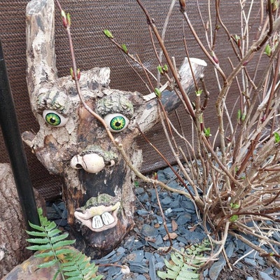 Willy the Tree Face. Funny Faces for Trees. Outdoor Sculpture - Etsy