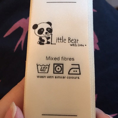 38mm Custom Printed Sew in Loop Labels - Etsy UK